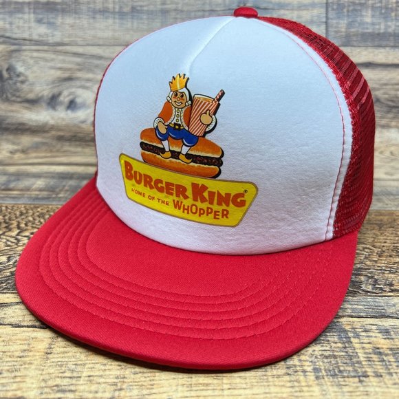 Unbranded | Accessories | Vintage Burger King Mens Trucker Hat Red ...